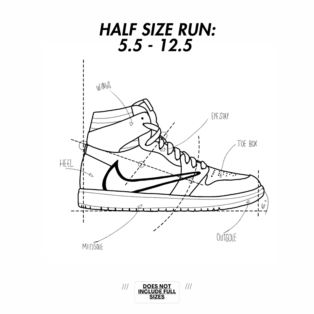 Air Jordan 1 Travis Scott High Pattern: Half Size Run – Bespoke Blueprint